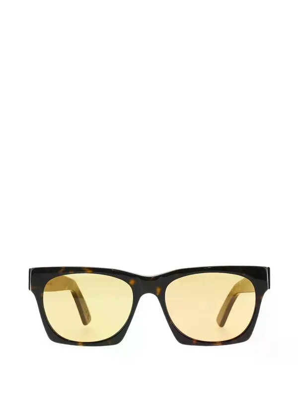 FACE.HIDE Numero Tortoiseshell-effect Rectangle-frame Sunglasses