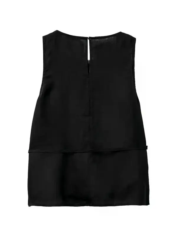 BENETTON Tie-waist Sleeveless Blouse
