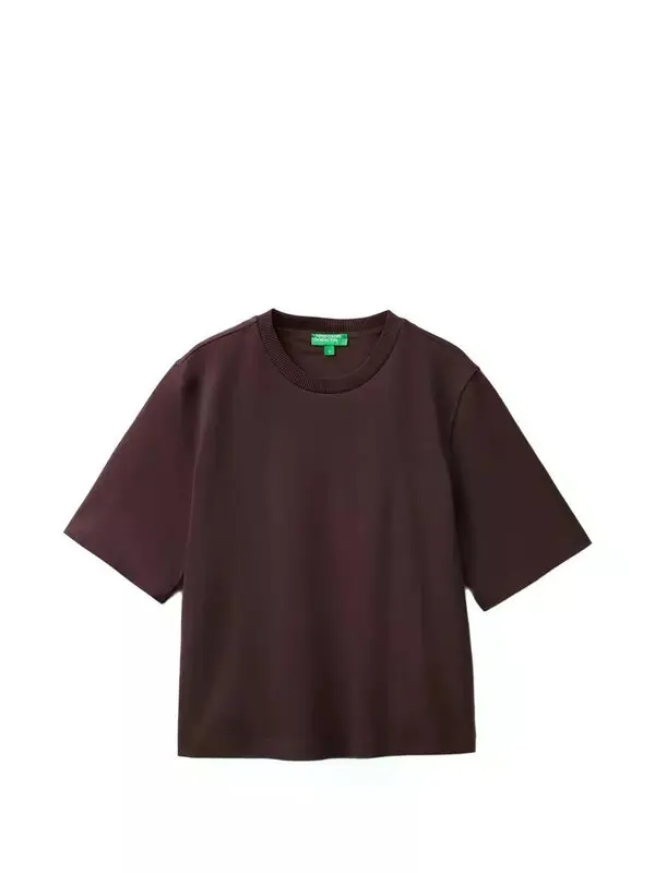 BENETTON Ribbed-trim T-shirt