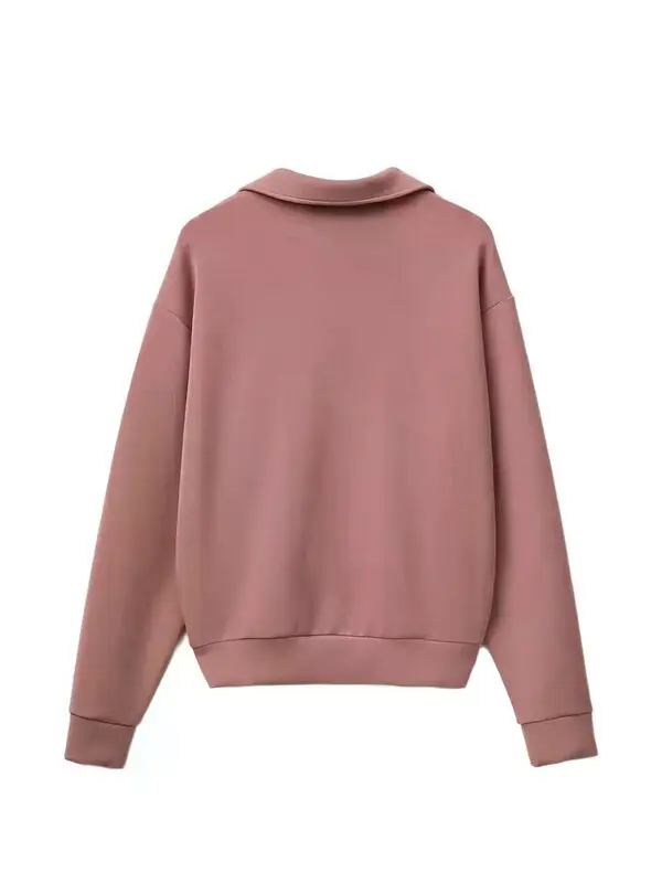 BENETTON Drop-shoulder V-neck Sweatshirt