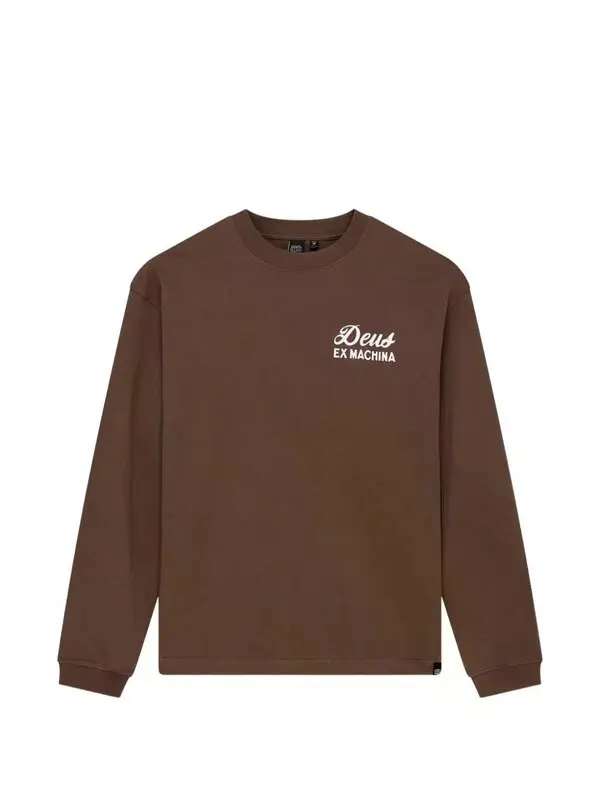 Deus Ex Machina Harajuku Sign Long-sleeve T-shirt - Brown