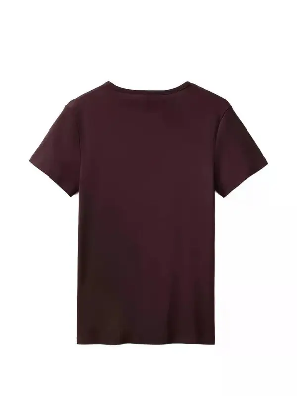 BENETTON Crew-neck Short-sleeve T-shirt - Brown