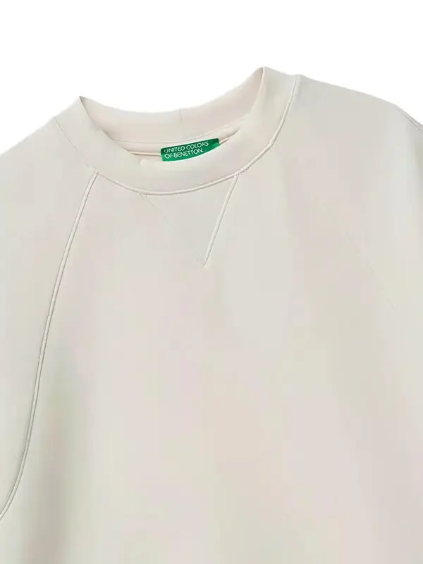BENETTON Sleeveless Crew-neck Top - White