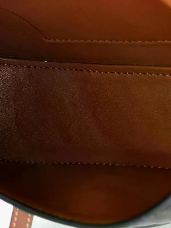 Celine Lola Triomphe Satchel In Coated Canvas - Brown