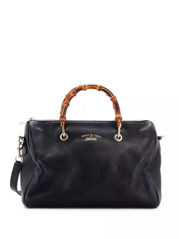 Gucci Bamboo Shopper Leather Satchel