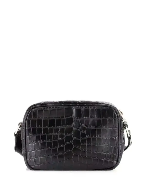 Saint Laurent Crocodile Embossed Leather Mini Camera Bag