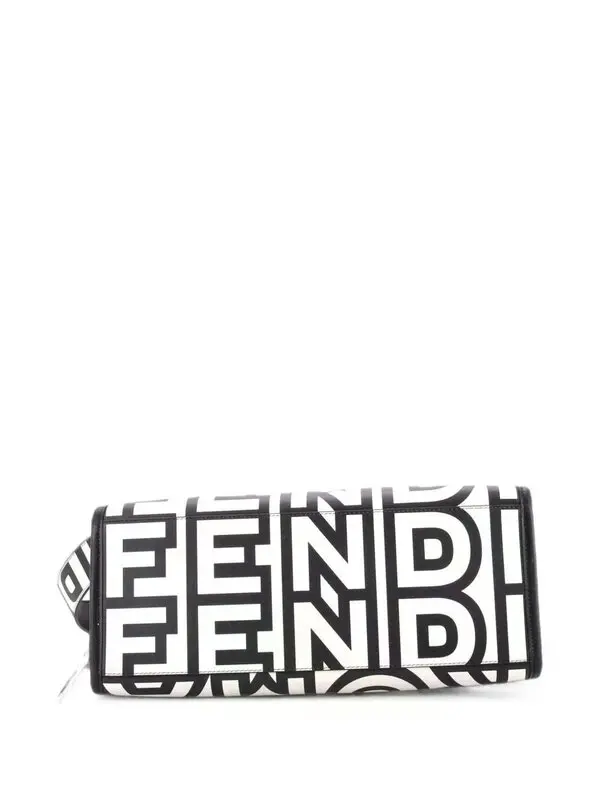 Fendi X Marc Jacobs Sunshine Shopper Printed Leather Medium Tote Bag
