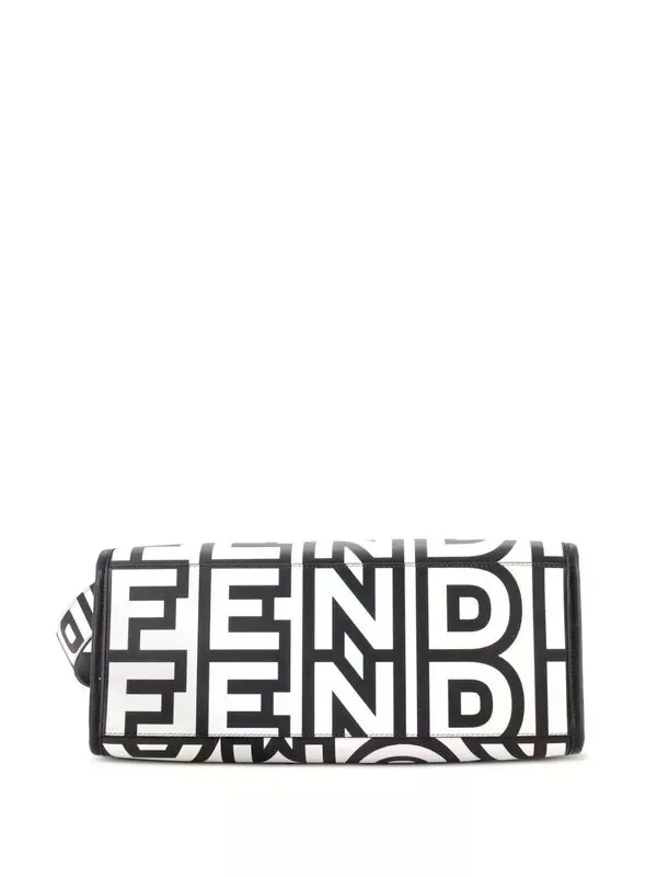 Fendi X Marc Jacobs Sunshine Shopper Printed Leather Medium Tote Bag