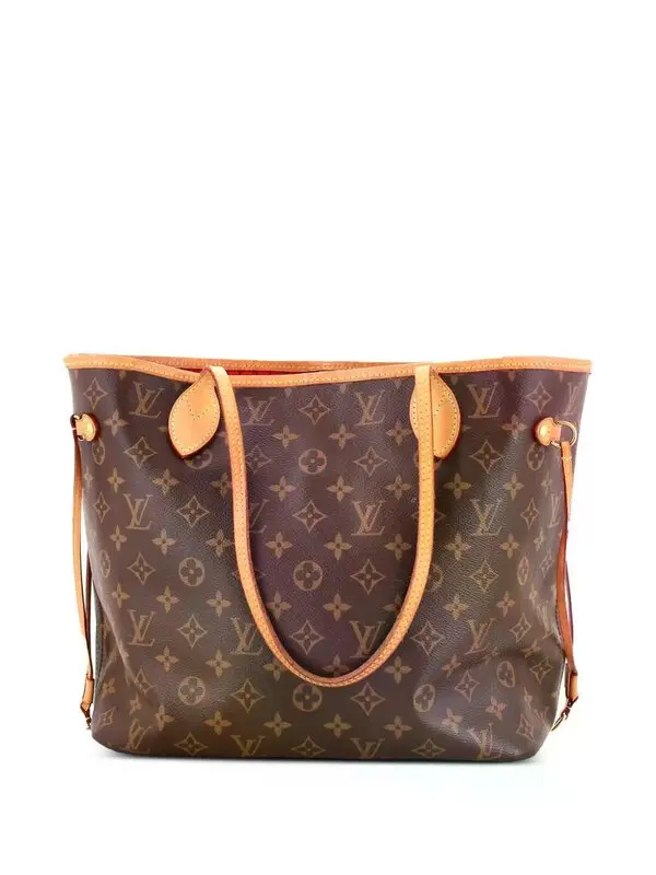 LOUIS VUITTON Neverfull Mm Monogram Canvas Tote Bag - Brown