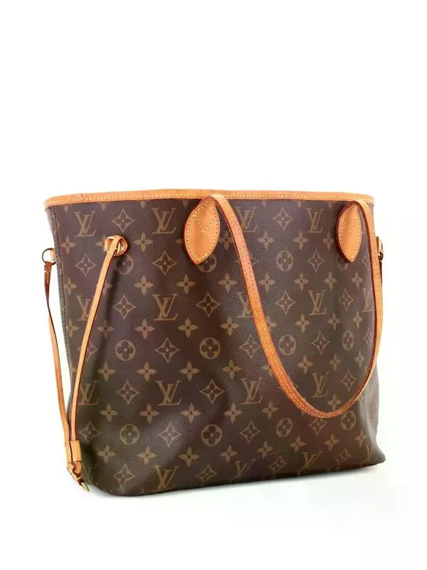 LOUIS VUITTON Neverfull Mm Monogram Canvas Tote Bag - Brown