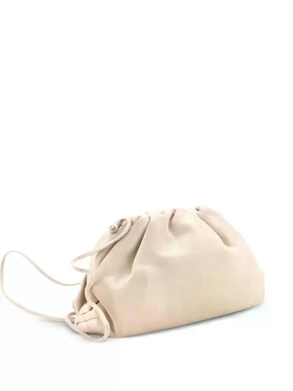 Bottega Veneta The Pouch Leather Mini Crossbody Bag - Neutrals