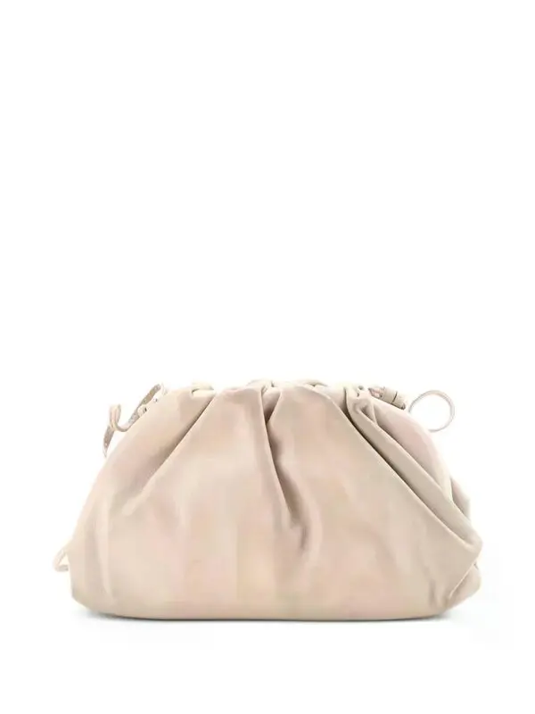 Bottega Veneta The Pouch Leather Mini Crossbody Bag - Neutrals