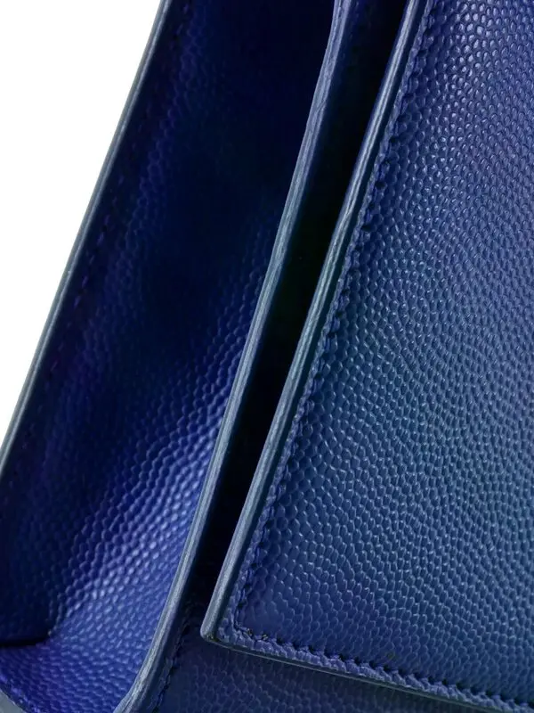 Saint Laurent Monogram Grainy Leather Small Crossbody Bag