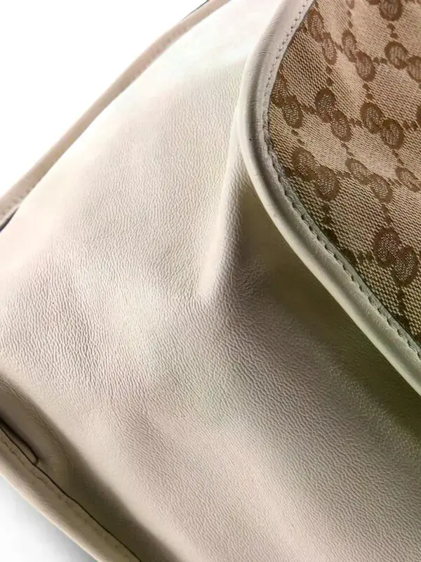 Gucci Horsebit 1955 Gg Canvas With Leather Medium Tote Bag
