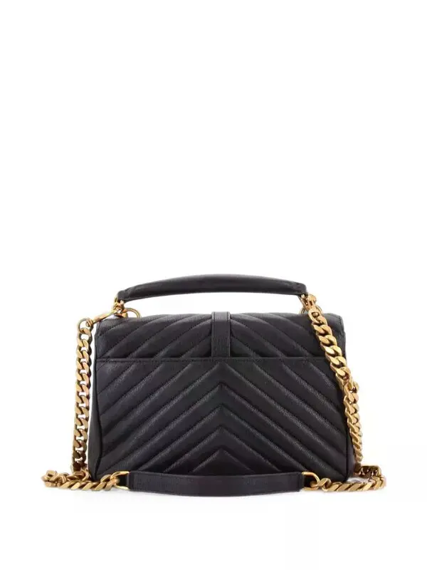 Saint Laurent Classic Monogram College Bag Matelasse Chevron Leather Medium Crossbody Bag
