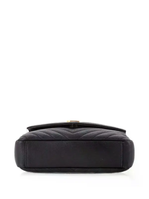 Saint Laurent Classic Monogram College Bag Matelasse Chevron Leather Medium Crossbody Bag