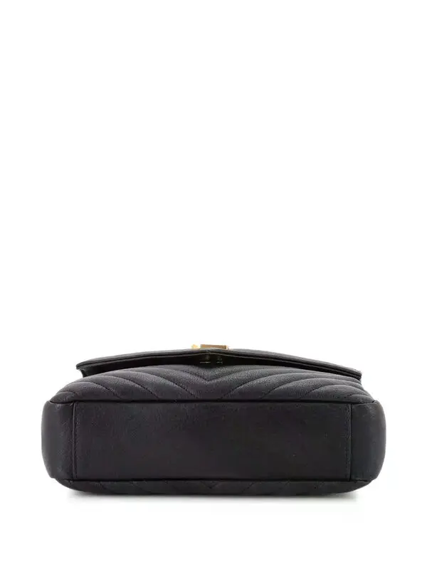 Saint Laurent Classic Monogram College Bag Matelasse Chevron Leather Medium Crossbody Bag