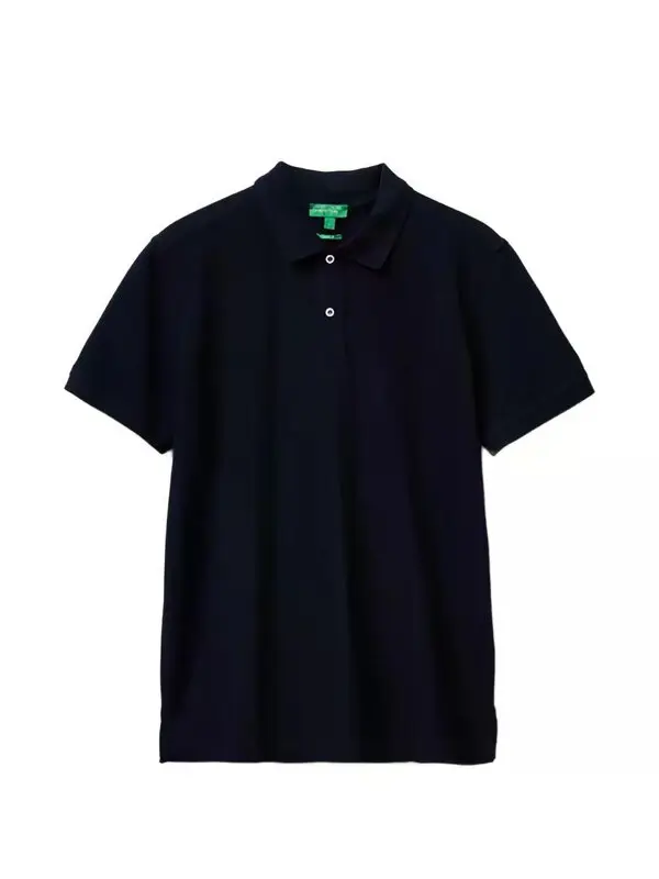 BENETTON Logo-embroidered Piqué Polo Shirt