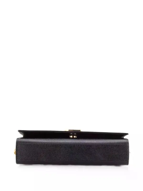 Saint Laurent Monogram Grainy Leather Small Crossbody Bag