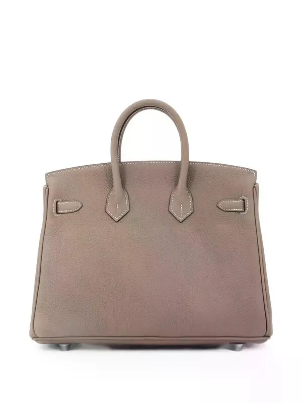 Hermès Birkin Handbag Etoupe Togo With Palladium Hardware 25 Tote Bag - Grey