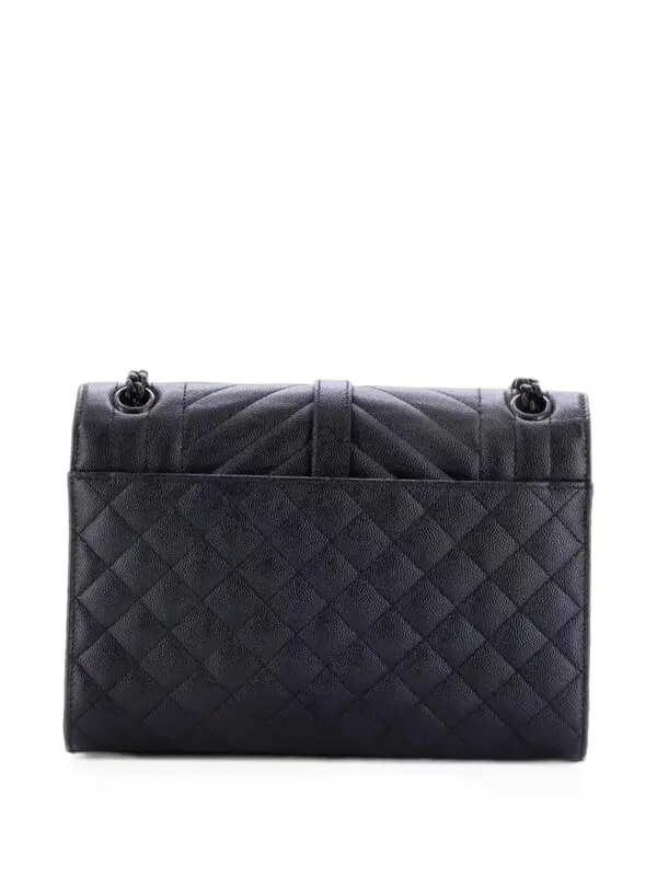 Saint Laurent Classic Monogram Envelope Satchel Mixed Matelasse Leather Medium Shoulder Bag