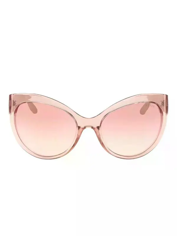 Guess Monogram Pattern Cat-eye Sunglasses - Pink