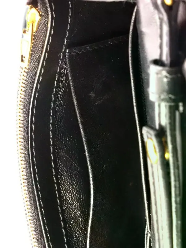 Balenciaga Hourglass Chain Wallet Leather Crossbody Bag