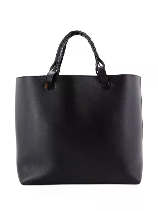 Loewe Anagram Tote Leather Small Shoulder Bag - Black