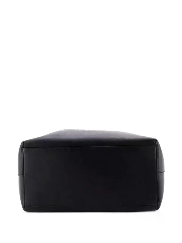 Loewe Anagram Tote Leather Small Shoulder Bag - Black