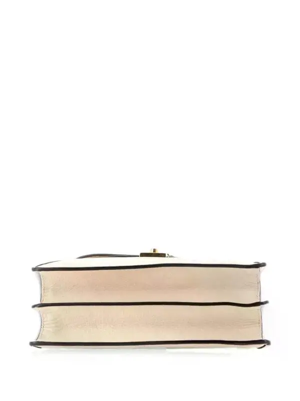 Gucci Ophidia Flap Top Handle Bag Leather Small Satchel