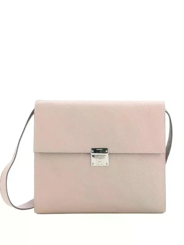 Hermès Clic Wallet On Strap Epsom 16 Shoulder Bag - Grey