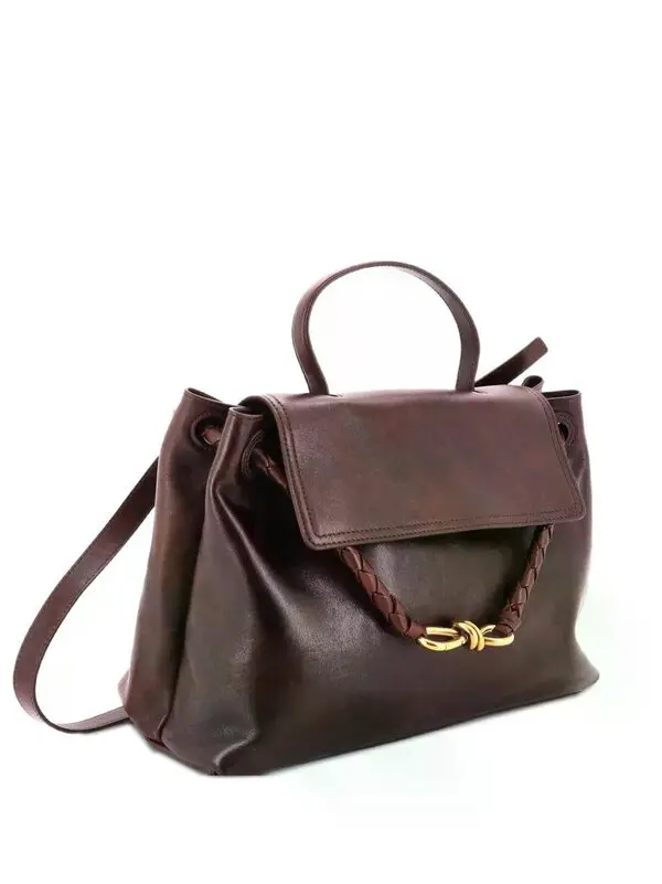 Bottega Veneta Leather Satchel - Brown