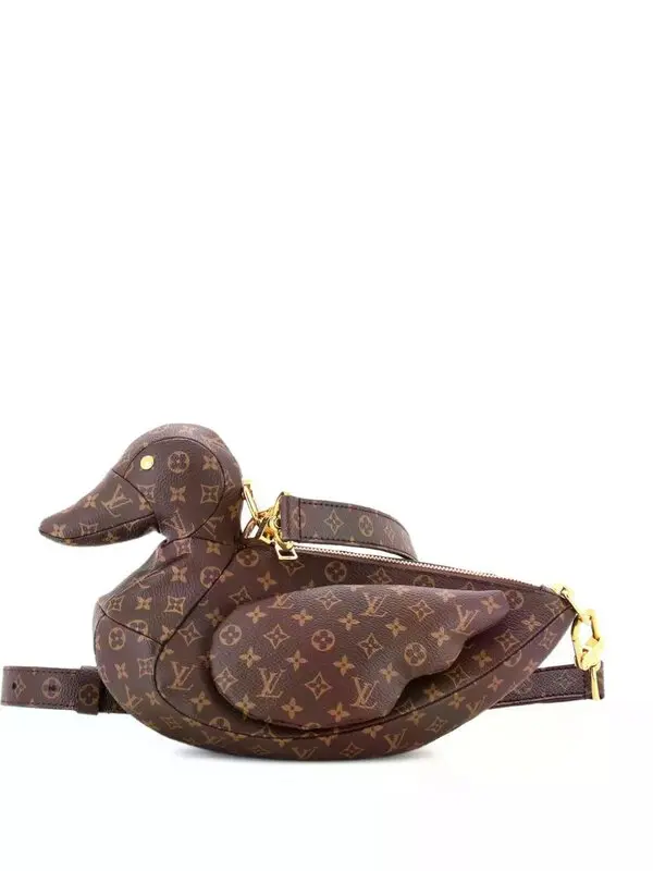 LOUIS VUITTON Nigo Duck Bag Monogram Canvas Crossbody Bag - Brown