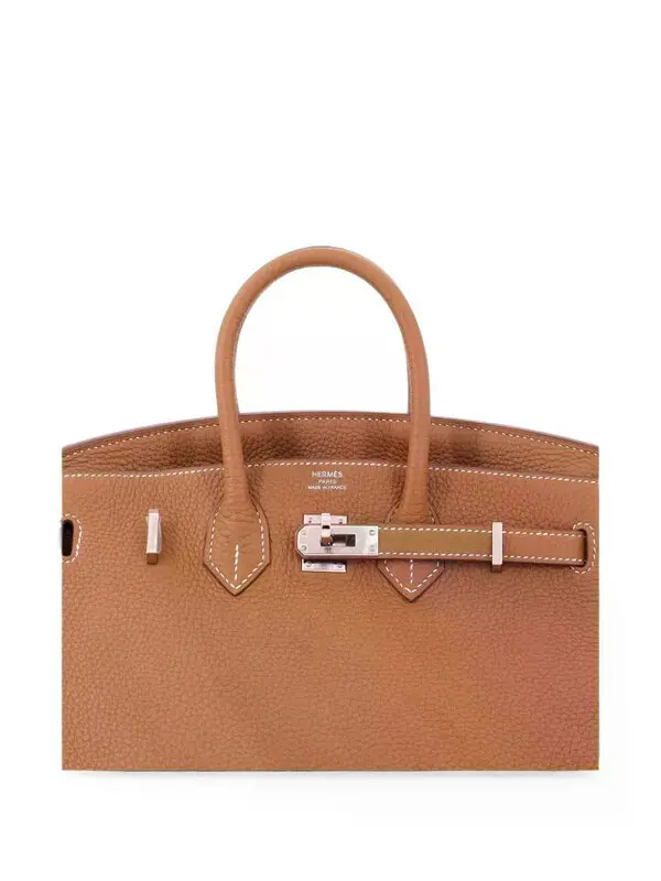 Hermès Birkin Handbag Gold Togo With Palladium Hardware 25 Tote Bag - Brown