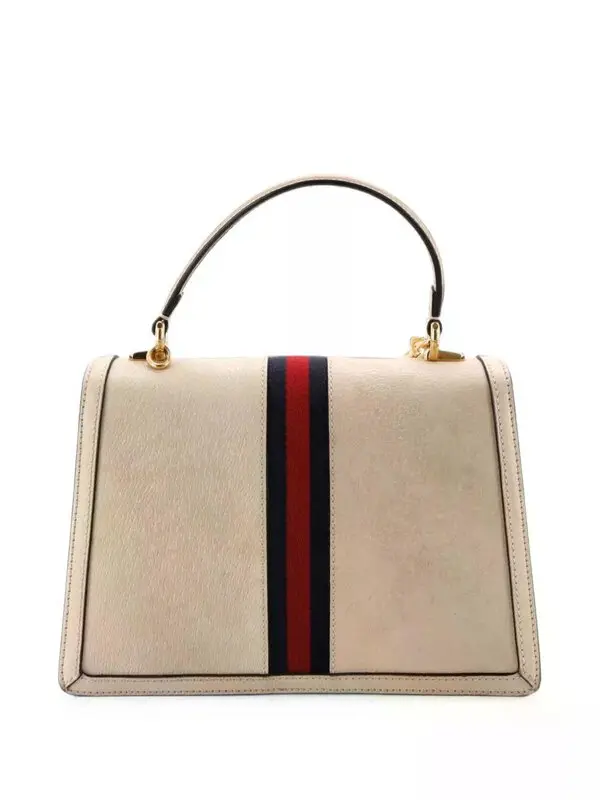 Gucci Ophidia Flap Top Handle Bag Leather Small Satchel