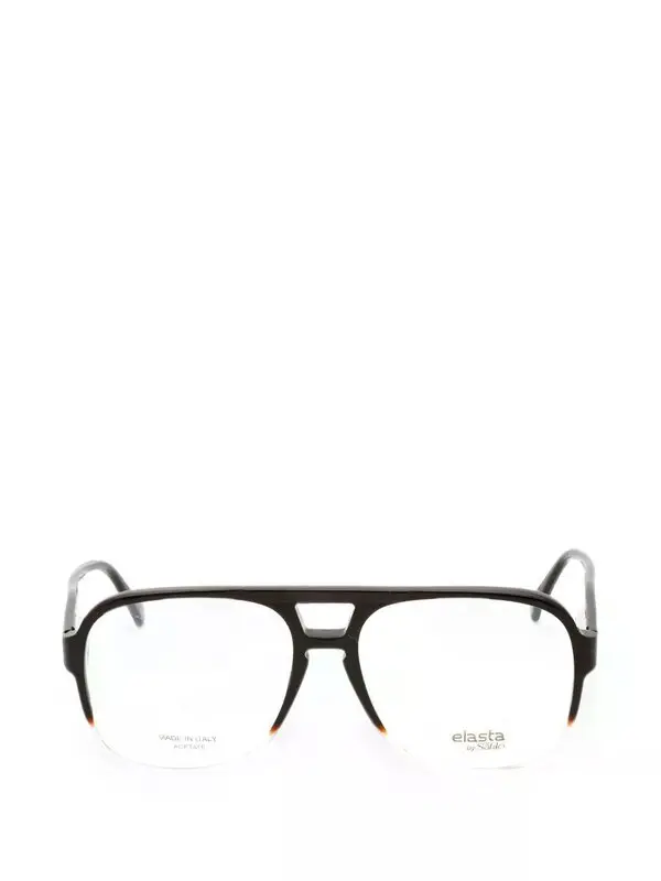 ELASTA Pilot Frame Eyeglasses - Brown