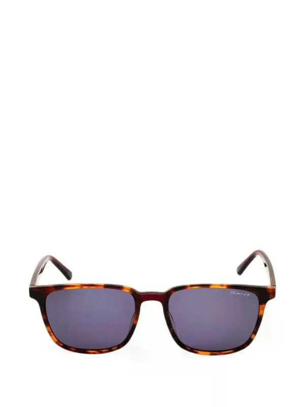 Gant Tortoiseshell-effect Rectangle-frame Sunglasses