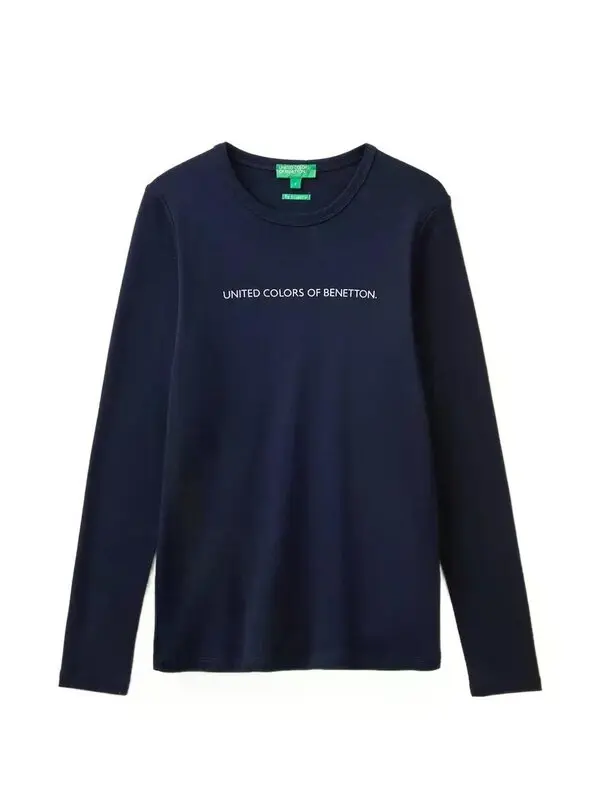 BENETTON Logo Print Long Sleeve T-shirt