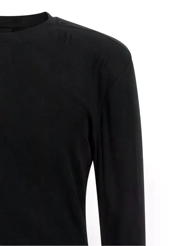 THOM KROM Ts 969 Distressed Double-layer T-shirt