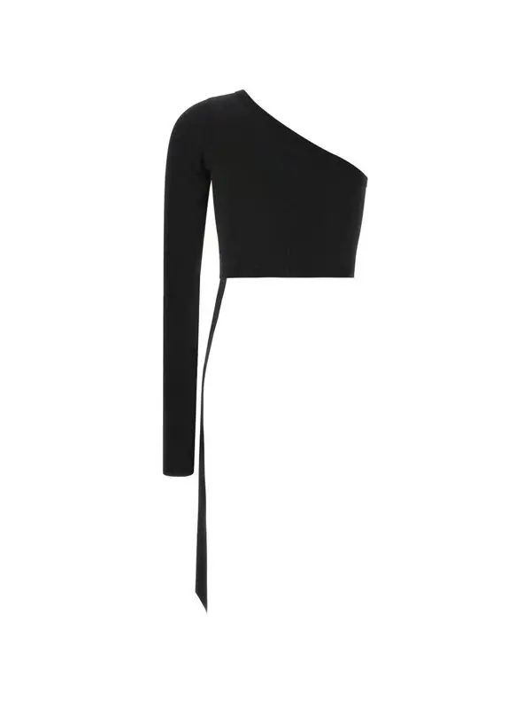 Rick Owens Ziggy One-shoulder Top - Black