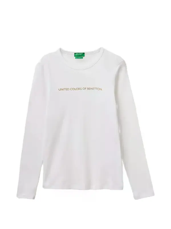 BENETTON Logo Print Long Sleeve T-shirt