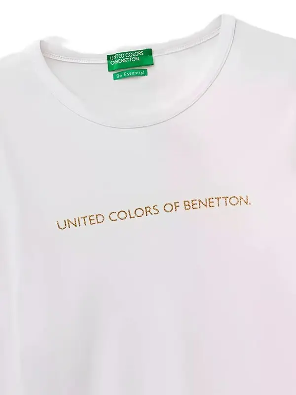 BENETTON Logo Print Long Sleeve T-shirt