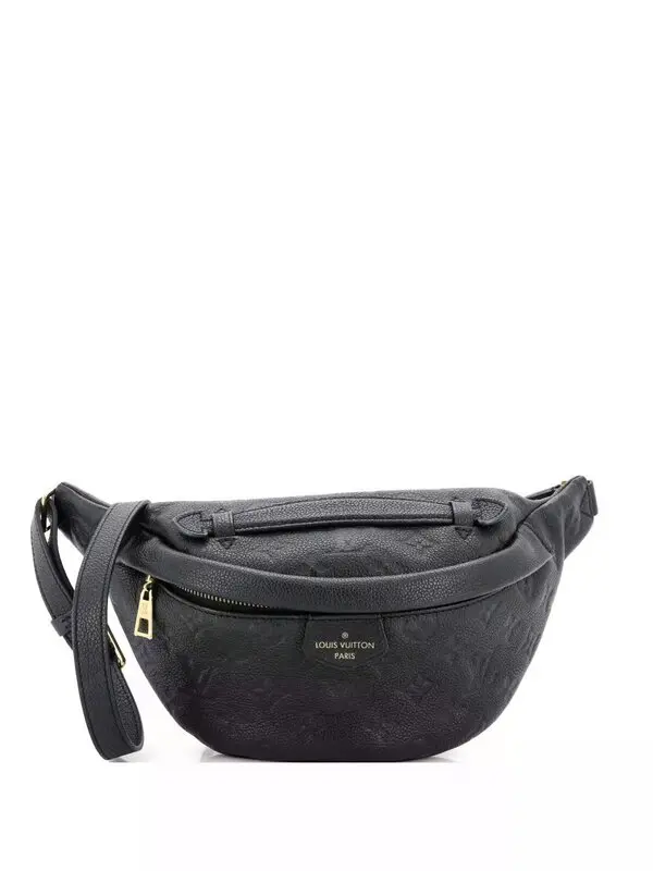 LOUIS VUITTON Bum Bag Monogram Empreinte Leather Belt Bag - Black