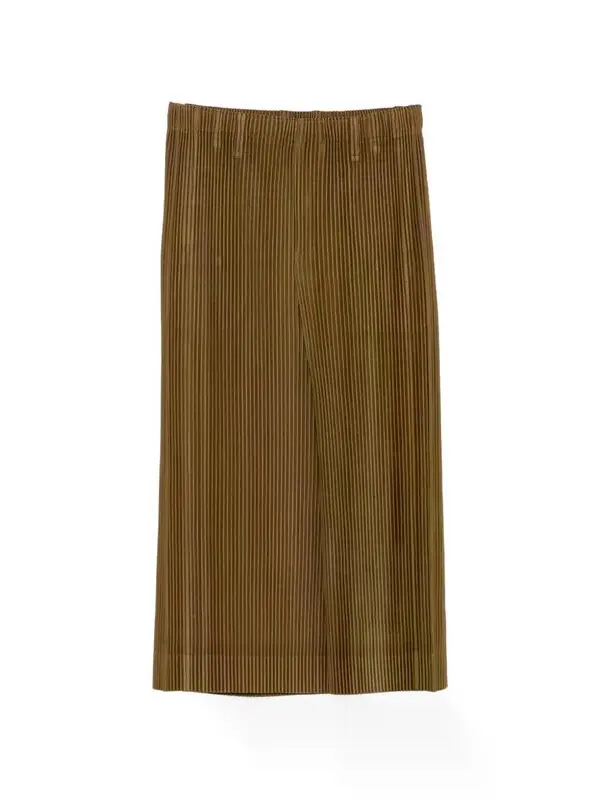 Issey Miyake Plissé-effect Skirt - Green