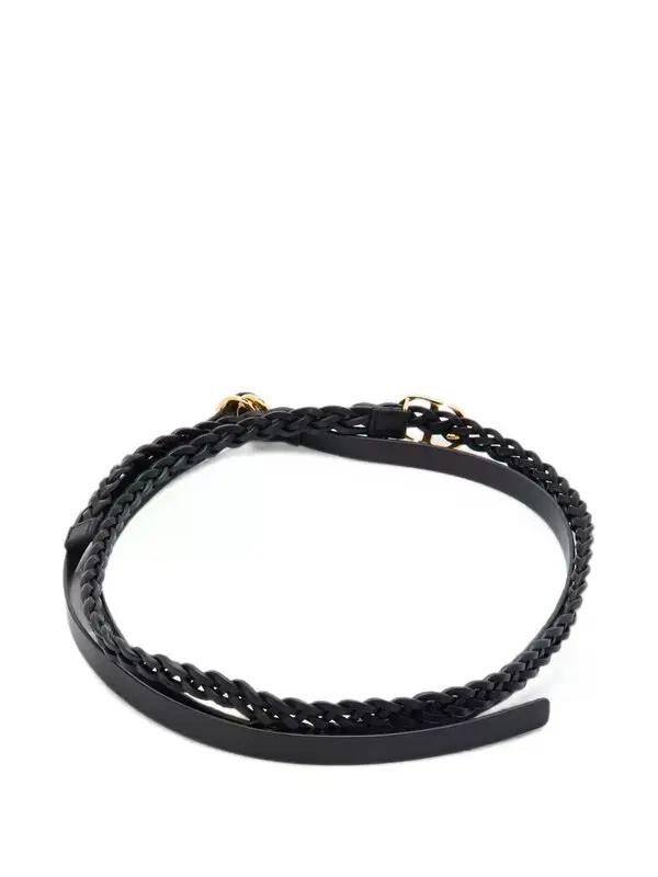 Dior Diordouble Braided Leather Belt