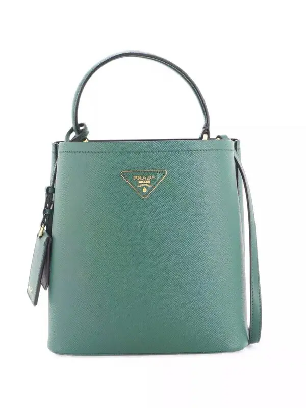 Prada Panier Saffiano Leather Bucket Bag