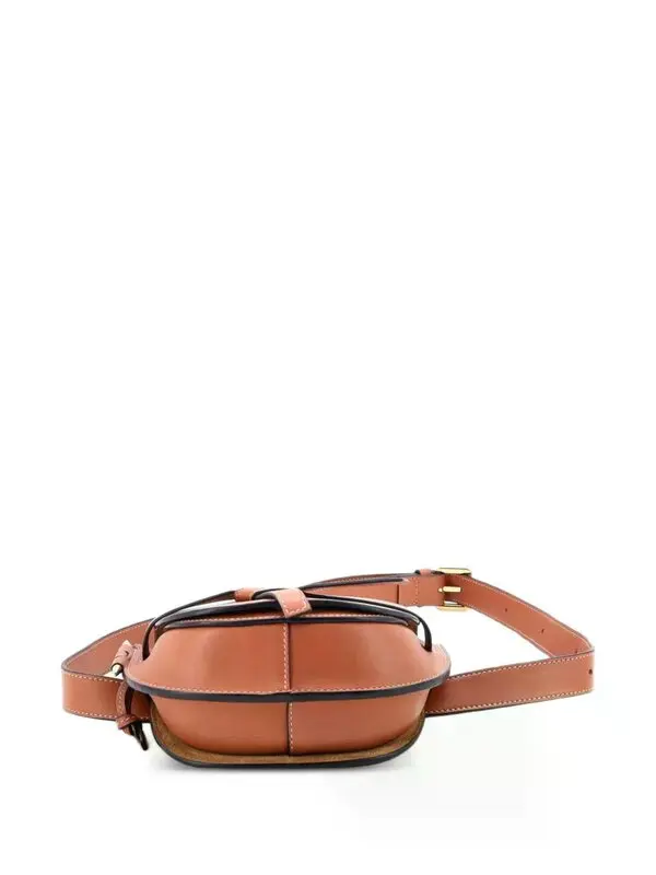 Loewe Gate Leather Mini Belt Bag - Brown