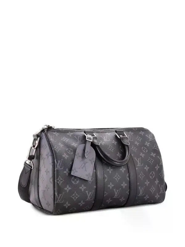 LOUIS VUITTON Keepall Bandouliere 35 Travel Bag Monogram Eclipse Canvas