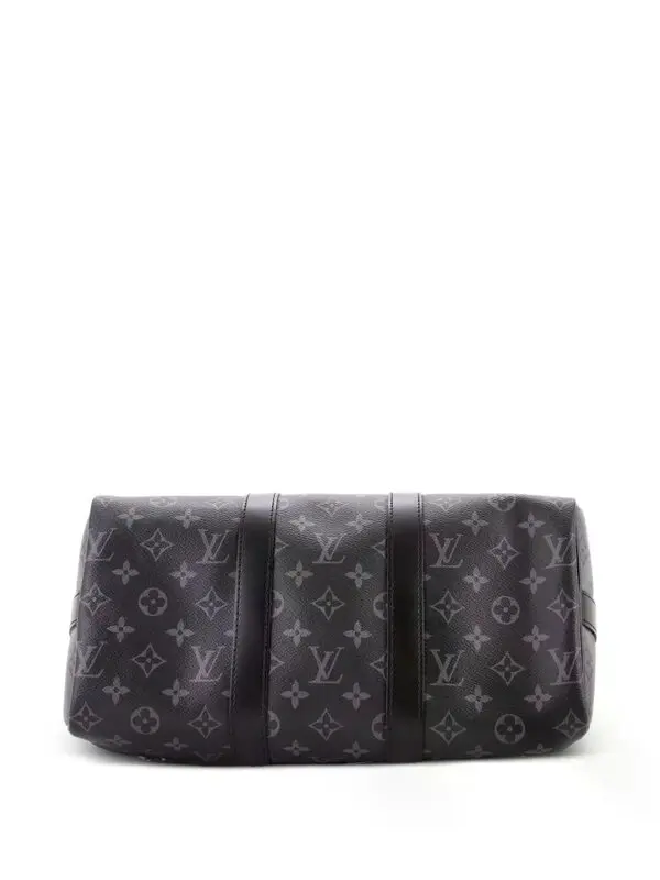 LOUIS VUITTON Keepall Bandouliere 35 Travel Bag Monogram Eclipse Canvas
