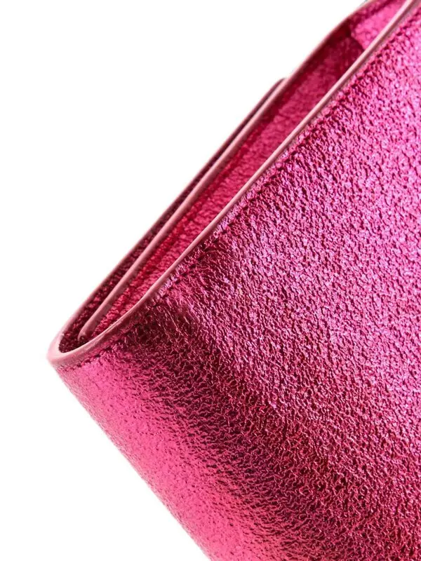 Saint Laurent Classic Monogram Metallic Calfskin Long Clutch Bag